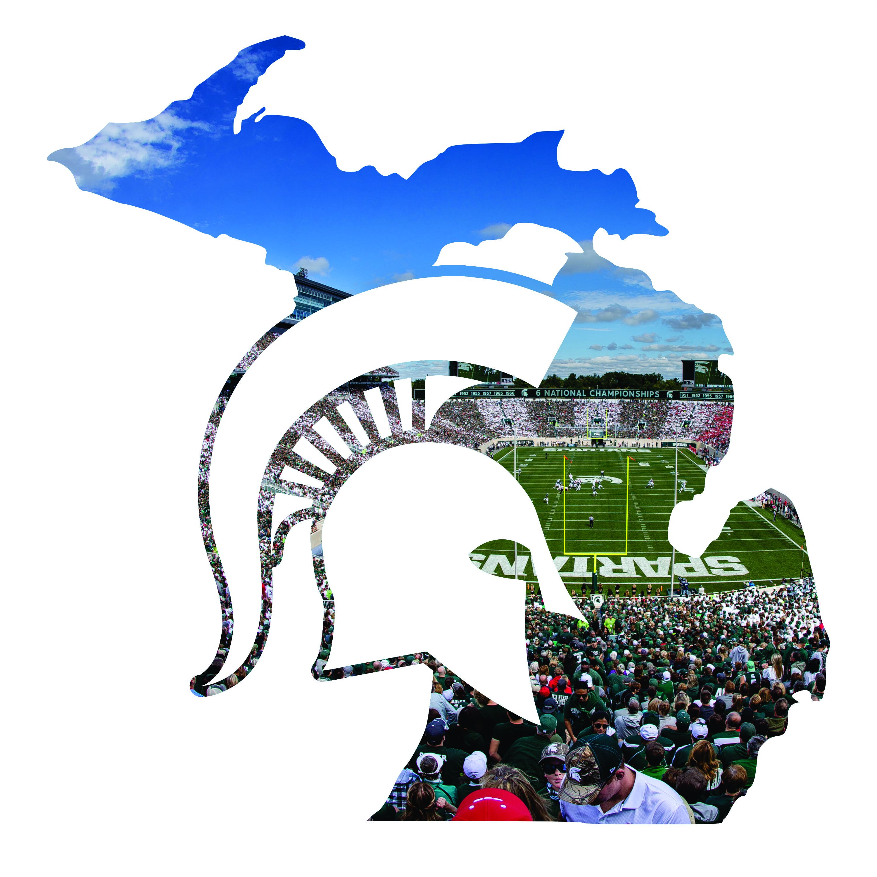 Msu Steel Imagery Sign - Themarketfarmer