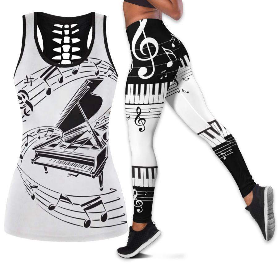 Piano Tank Top And Legging Set - Themarketfarmer