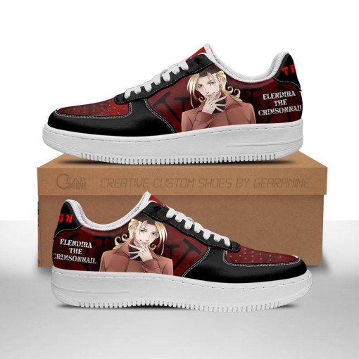 Trigun Personalized Name Af1 Sneakers Elendira The Crimsonnail Sneakers ...