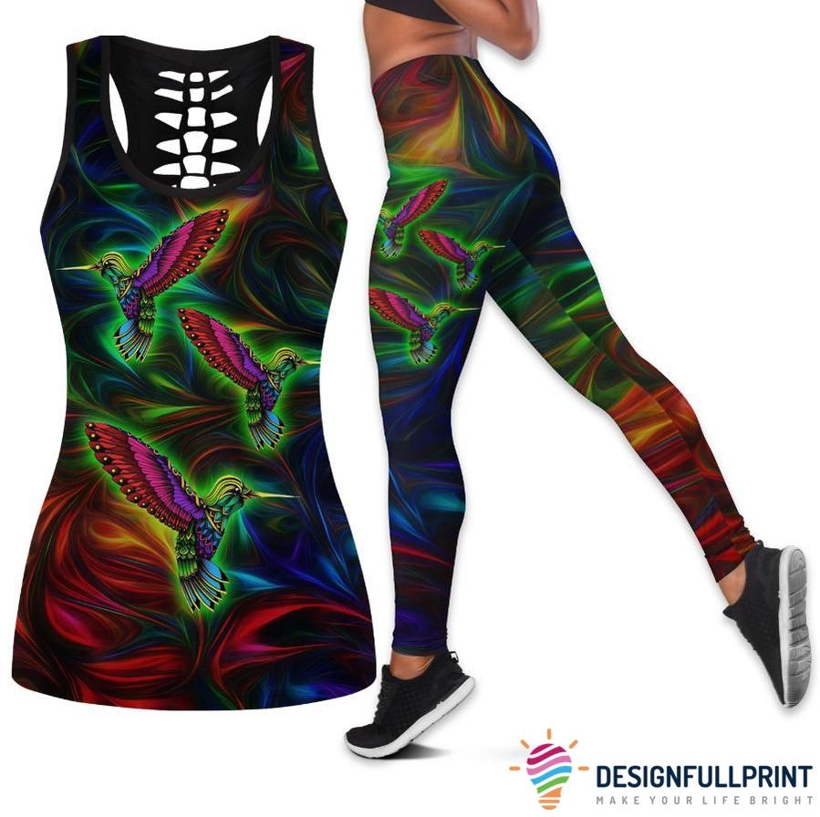 Hummingbird Gift Hummingbirds Tank Top And Leggings Set - Themarketfarmer