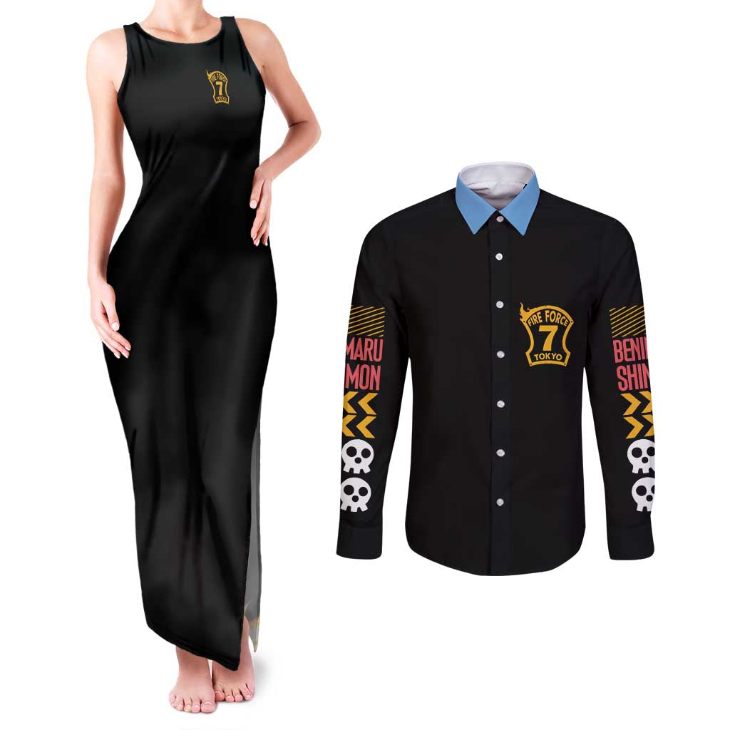 Benimaru Shinmon Fire Force Couples Matching Tank Maxi Dress And Long ...