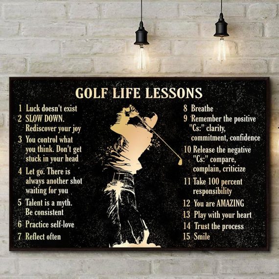 Golf Life Lessons Horizontal Poster Ln - Themarketfarmer