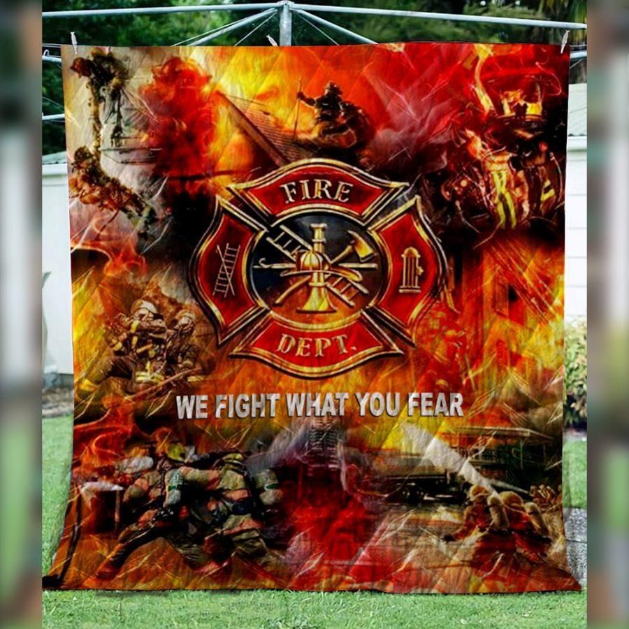 FIREFIGHTER LOVERS QUILT - Limited Edition ! - Themarketfarmer