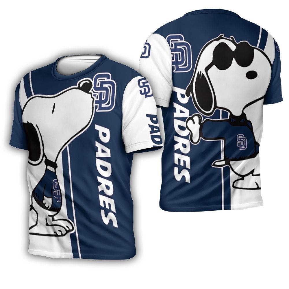 San Diego Padres Snoopy Lover 3D Printed 3D T-Shirt - Themarketfarmer