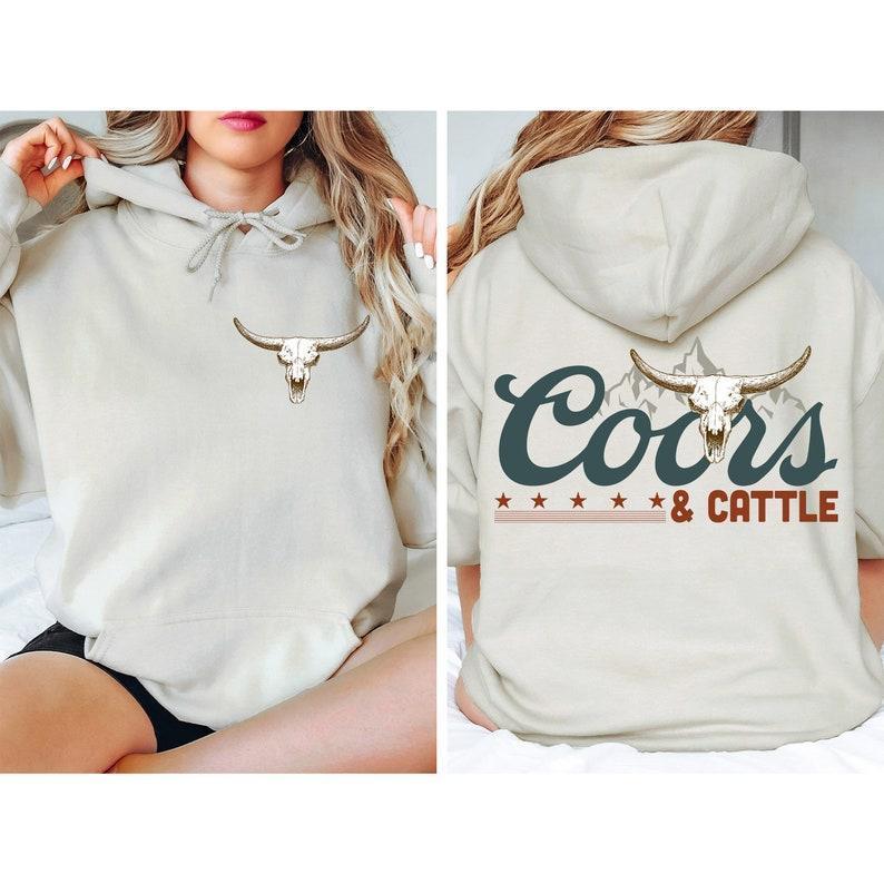 Coors Rodeo Hoodie, The Original Coors Cowboy Hoodie, Retro Coors ...
