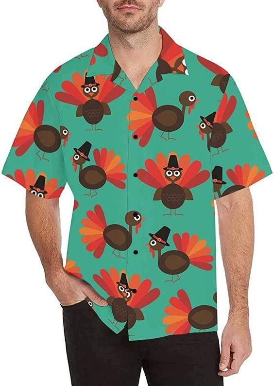 Hawaiian Aloha Shirts Thanksgiving Turkey Pattern - PoshmarkStore