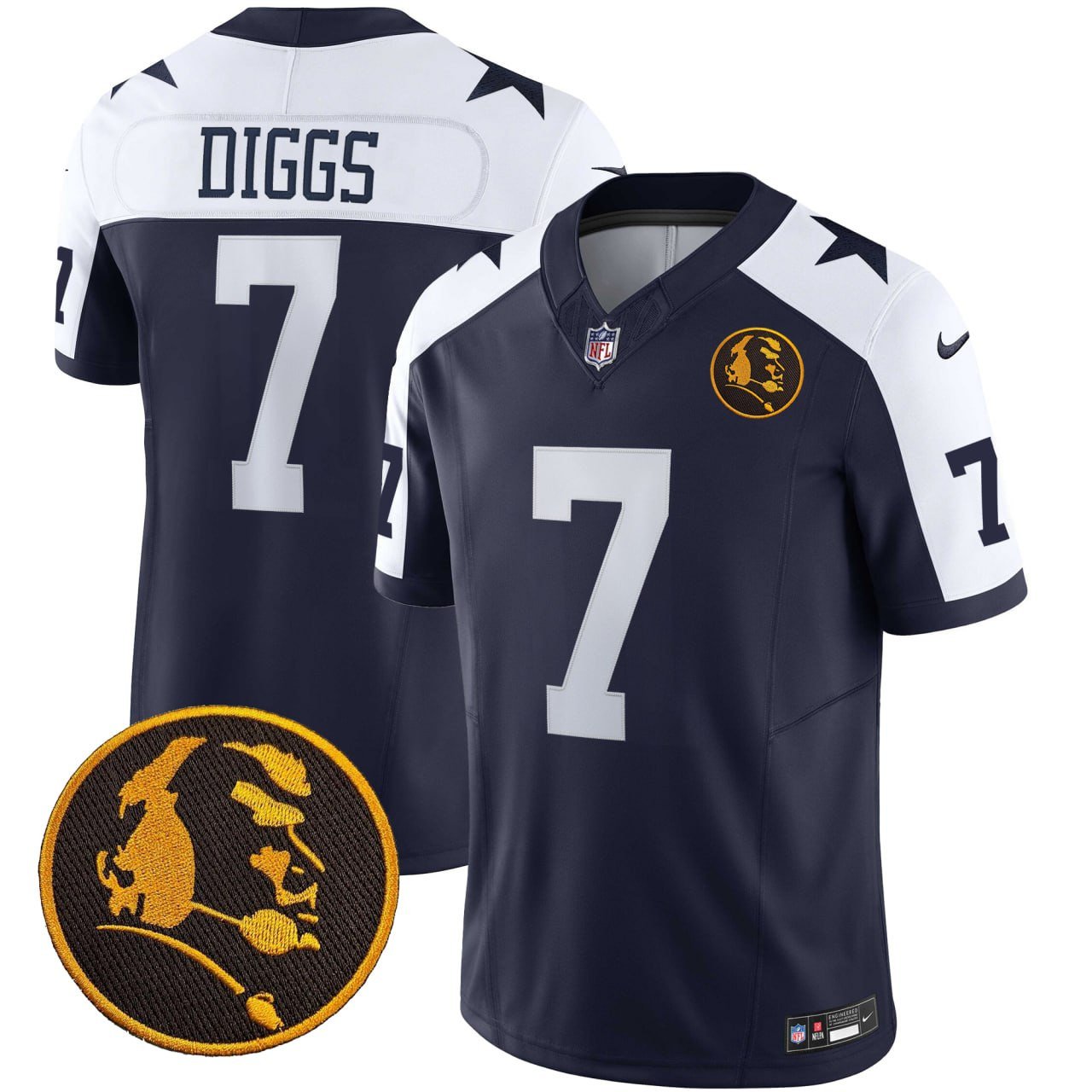 Trevon Diggs Dallas Cowboys John Madden Patch Jersey – All Stitched ...