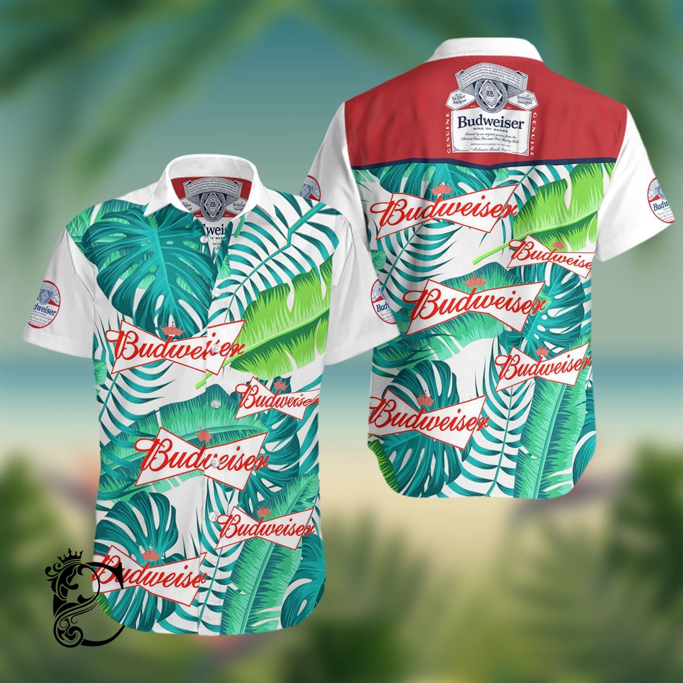 Budweiser Beer Summer Hawaiian Beach Shirt - PoshmarkStore