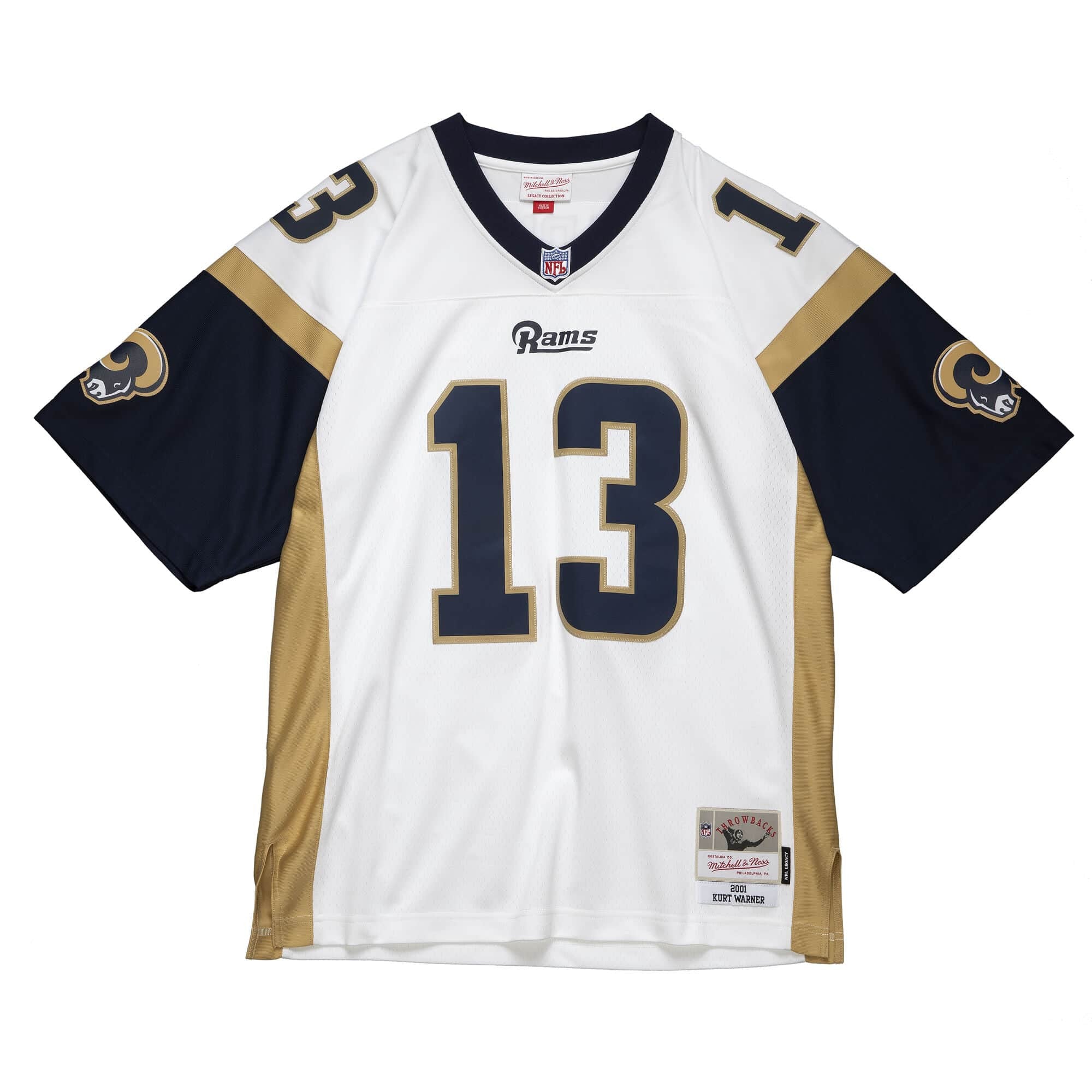 Mitchell & Ness Legacy Kurt Warner St. Louis Rams 2001 Jersey – TXTrend ...
