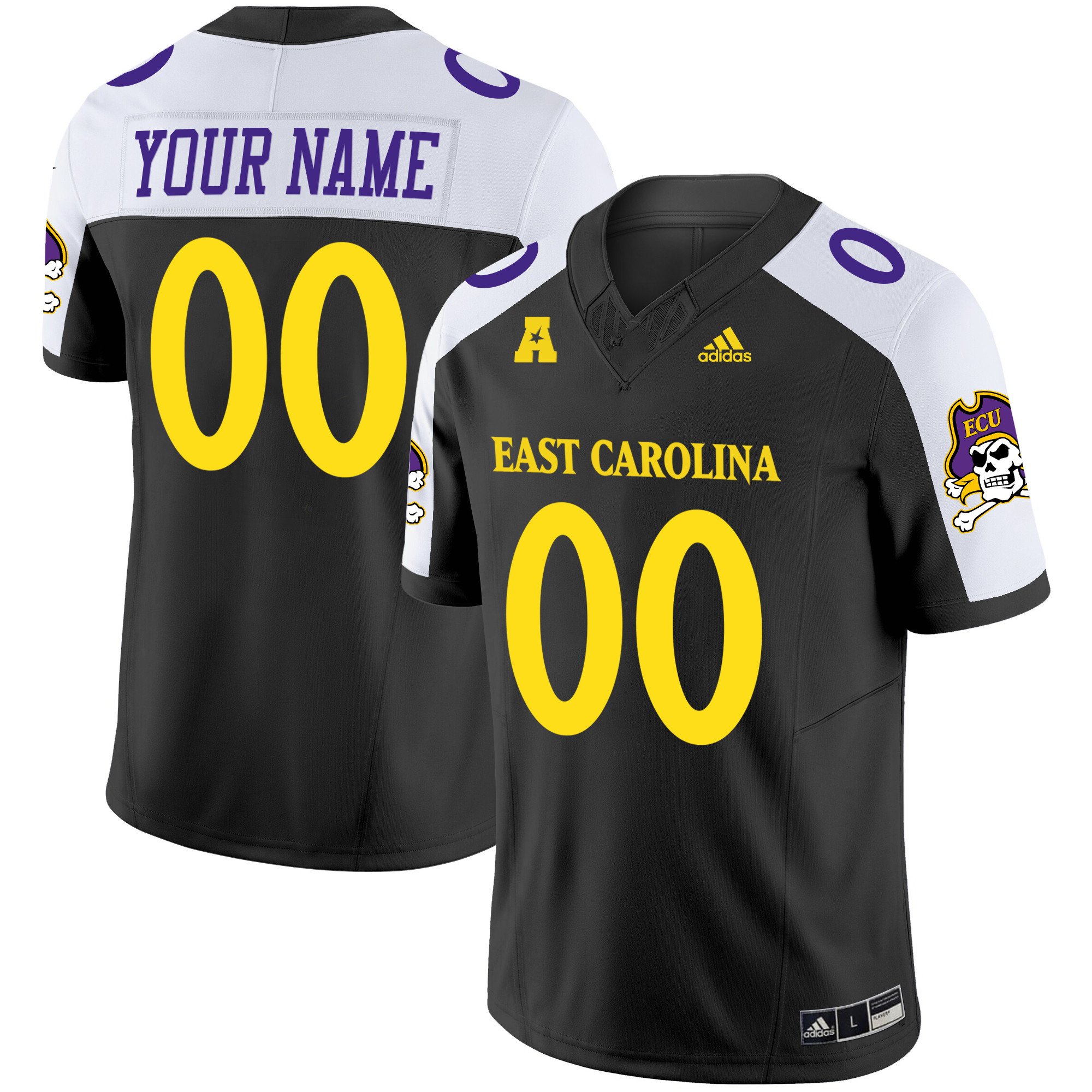 East Carolina Pirates Vapor Limited Custom Jersey – All Stitched ...
