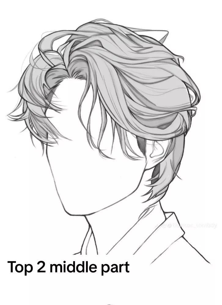 Hair Up Drawing Reference Male, Haircut for men Ideas 120225100 ...