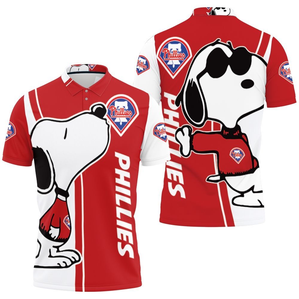 Philadelphia Phillies Snoopy Lover 3D Printed Polo Shirt - Themarketfarmer
