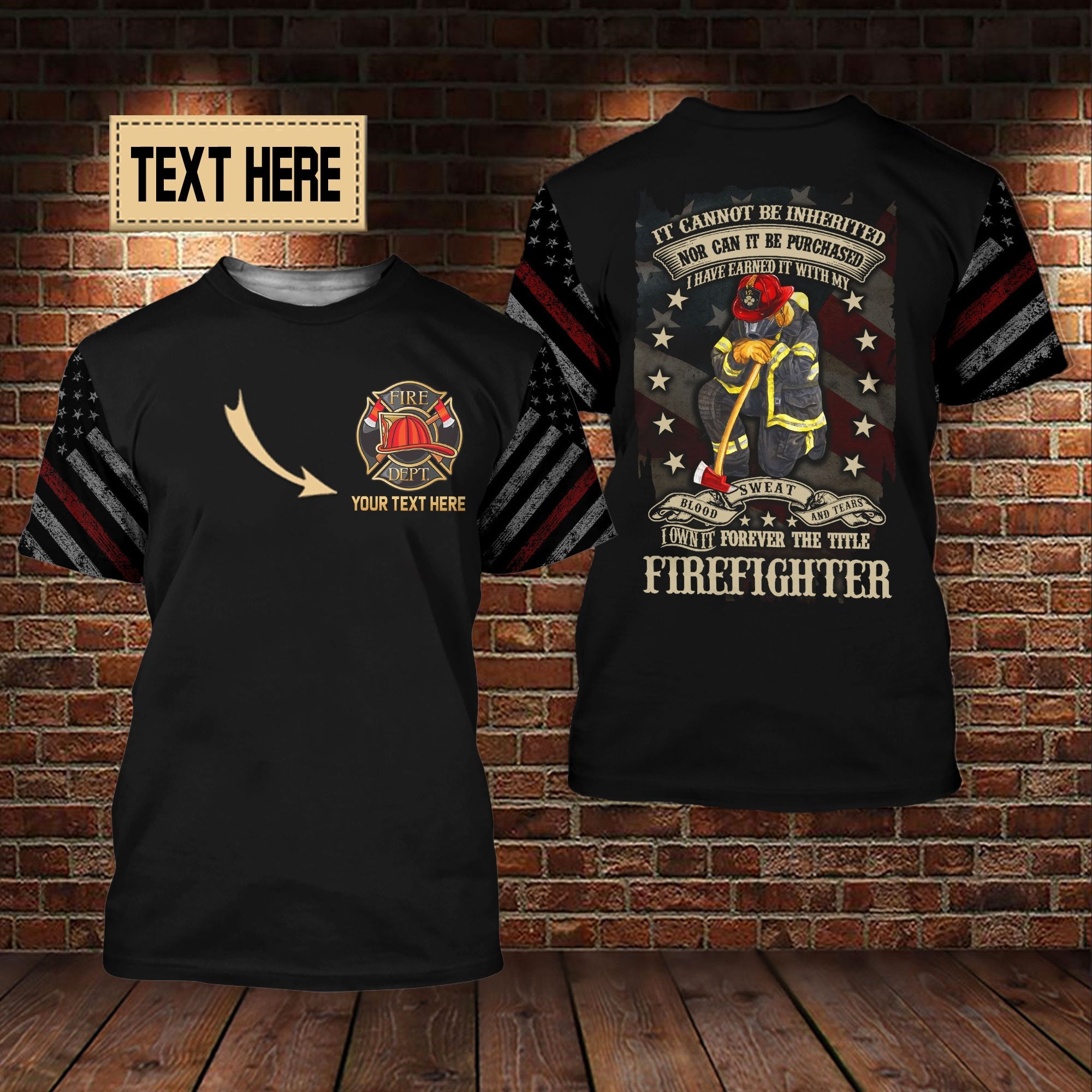 Custom Firefighter 3D All Over - Themarketfarmer