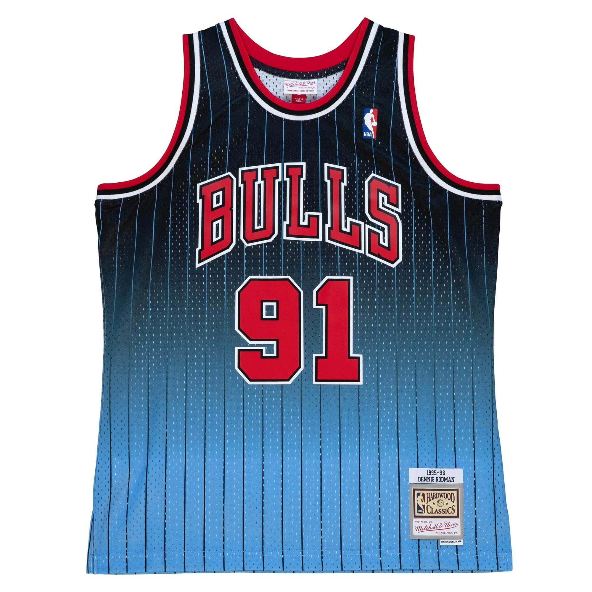 Mitchell & Ness Fadeaway Swingman Dennis Rodman Chicago Bulls 1995-96 ...