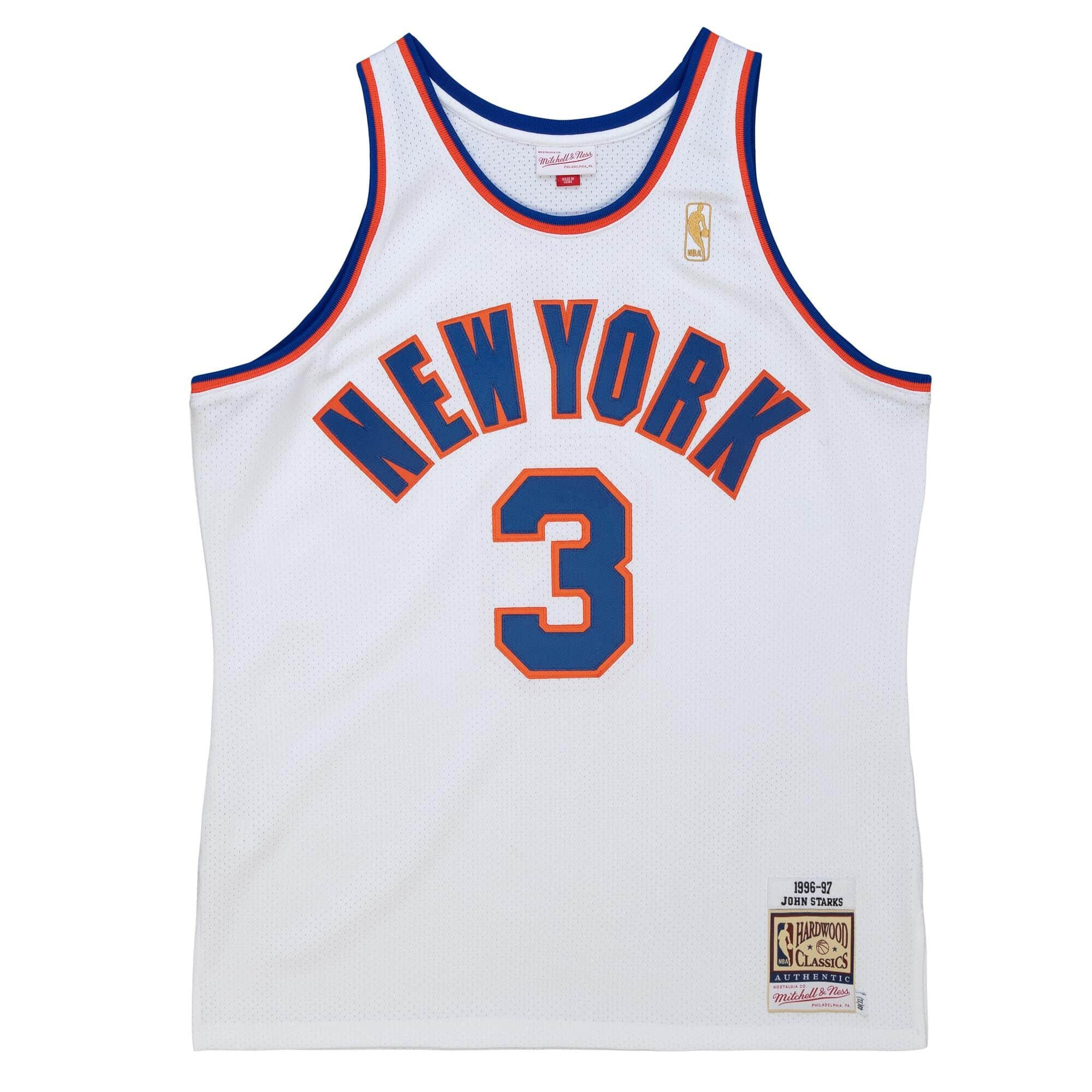 Mitchell & Ness Authentic John Starks New York Knicks 1996-97 Jersey ...