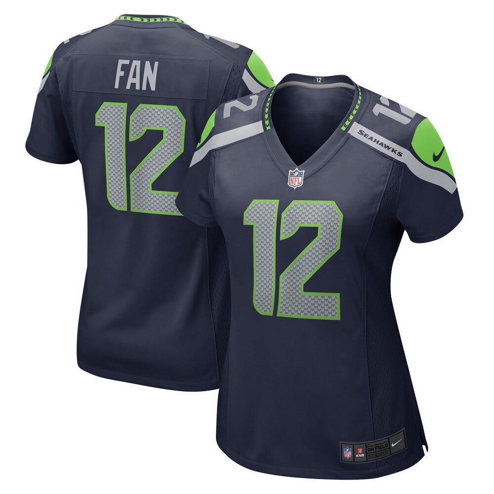 Women’S Seattle Seahawks 12Th Fan Nike College Navy Game Jersey ...