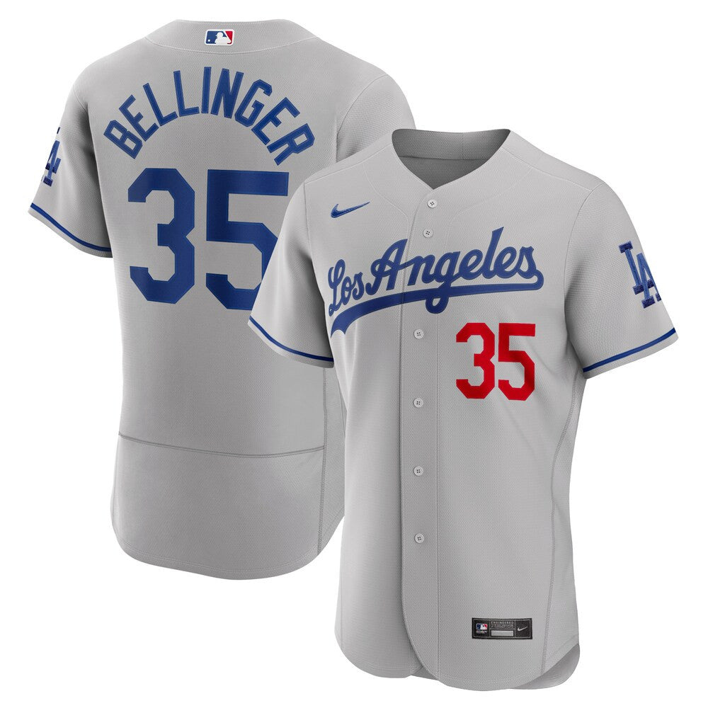 Men’S Los Angeles Dodgers Cody Bellinger Nike Gray Road Authentic ...