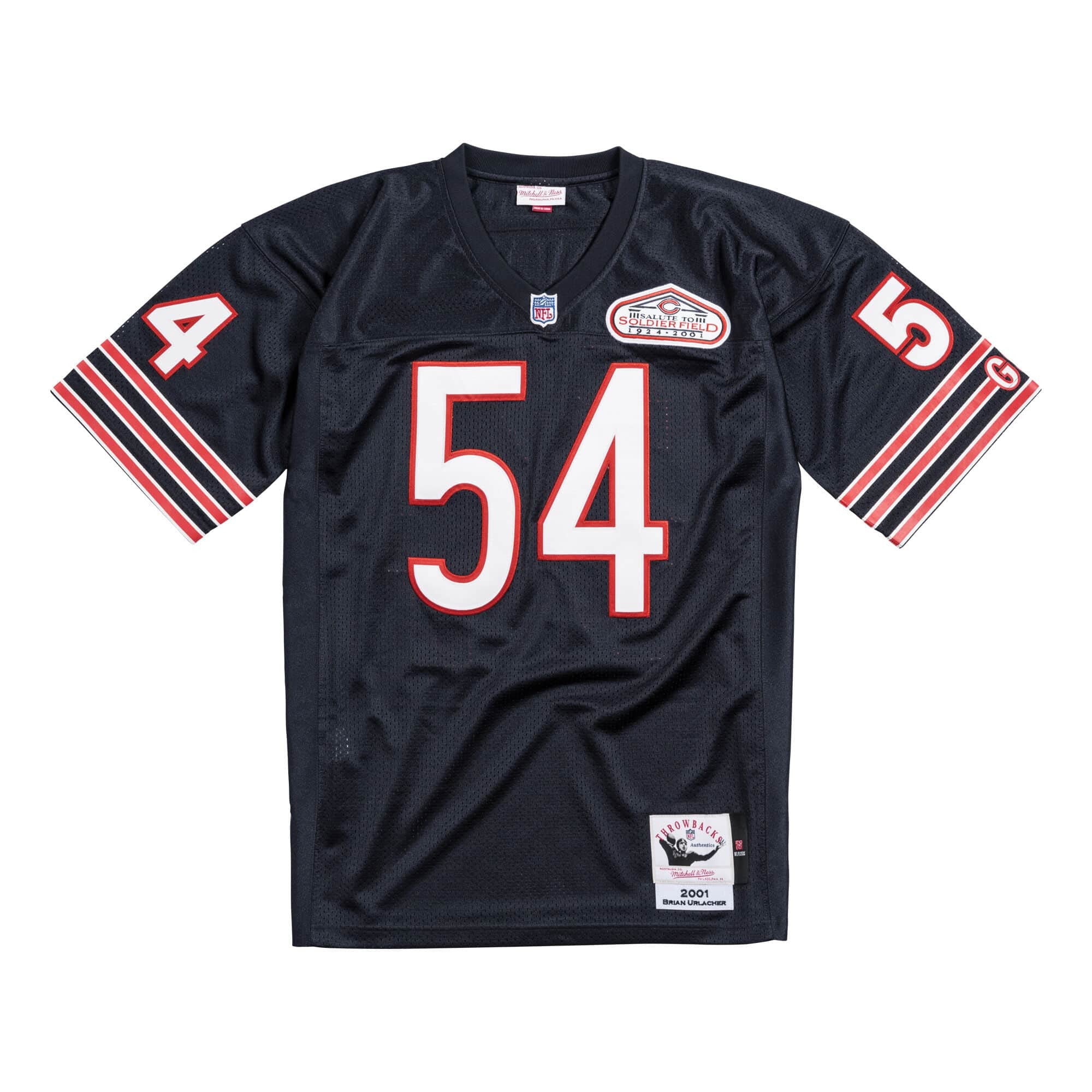 Mitchell & Ness Brian Urlacher 2001 Authentic Jersey Chicago Bears ...