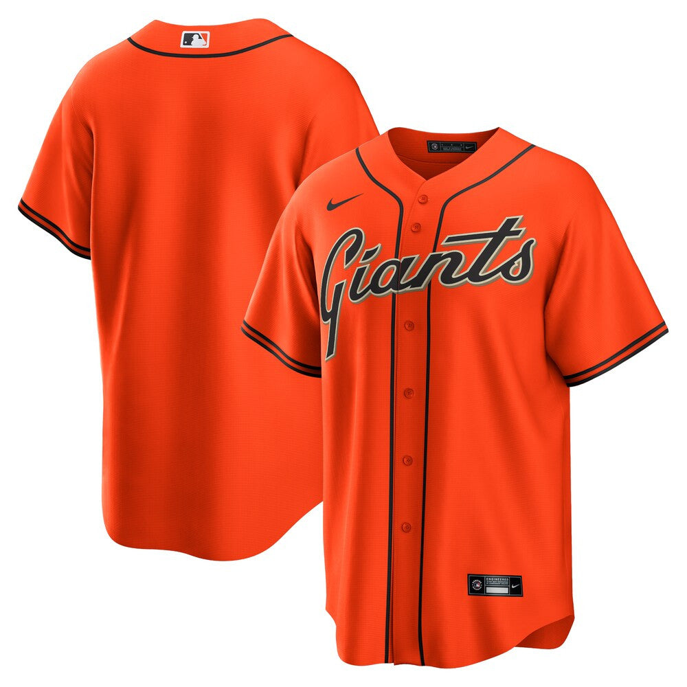 Men’S San Francisco Giants Nike Orange Alternate Replica Team Jersey ...
