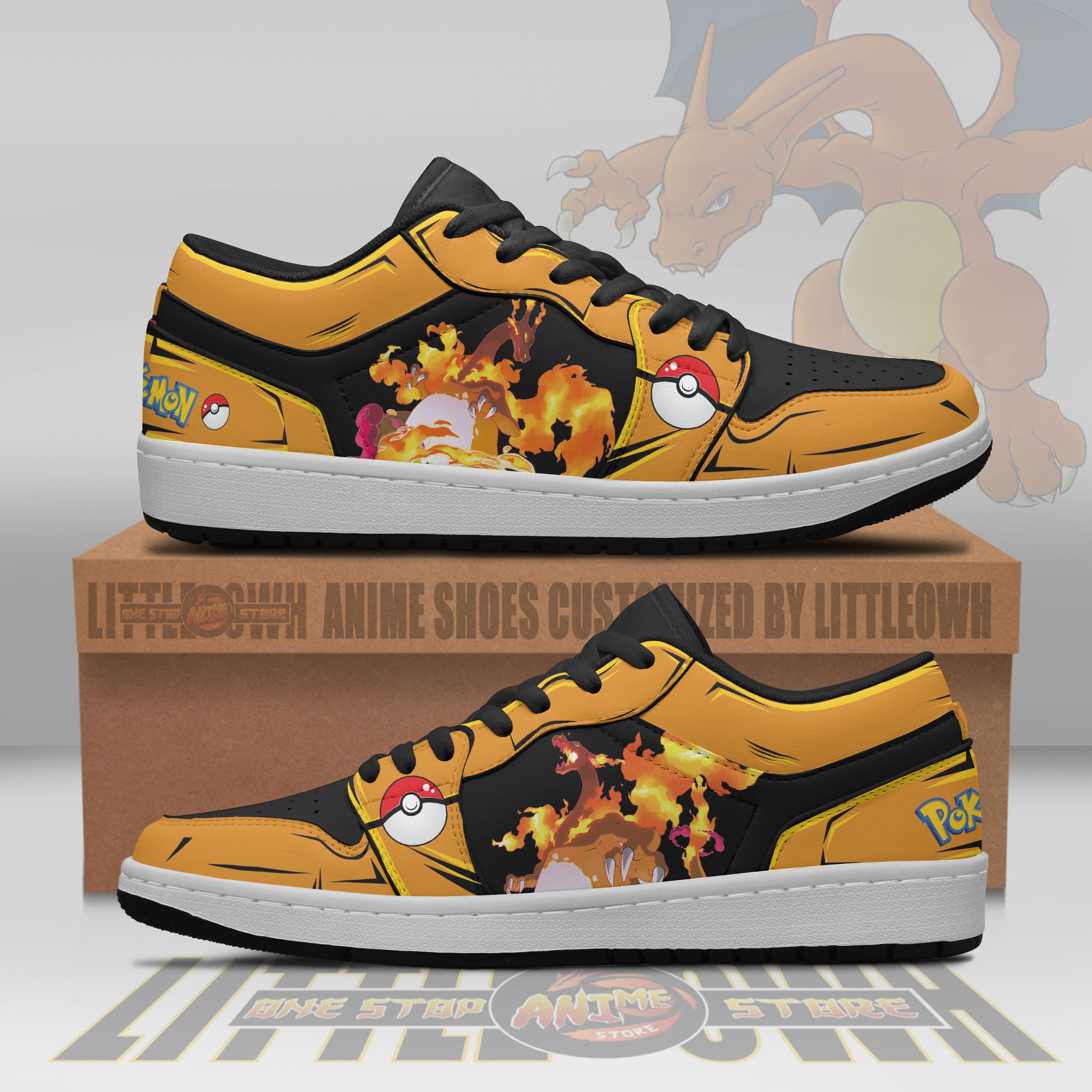 Charizard Pokemon Anime Shoes Custom Jd Low Sneakers | Shop