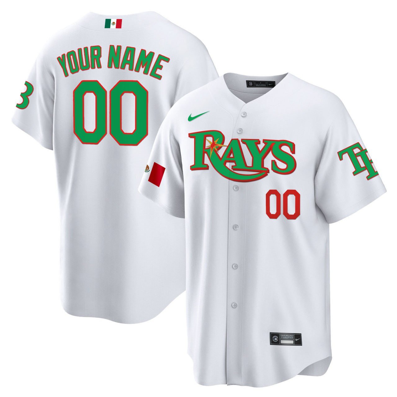 Tampa Bay Rays Custom White Mexico Jersey – All Stitched – TXTrend Shop