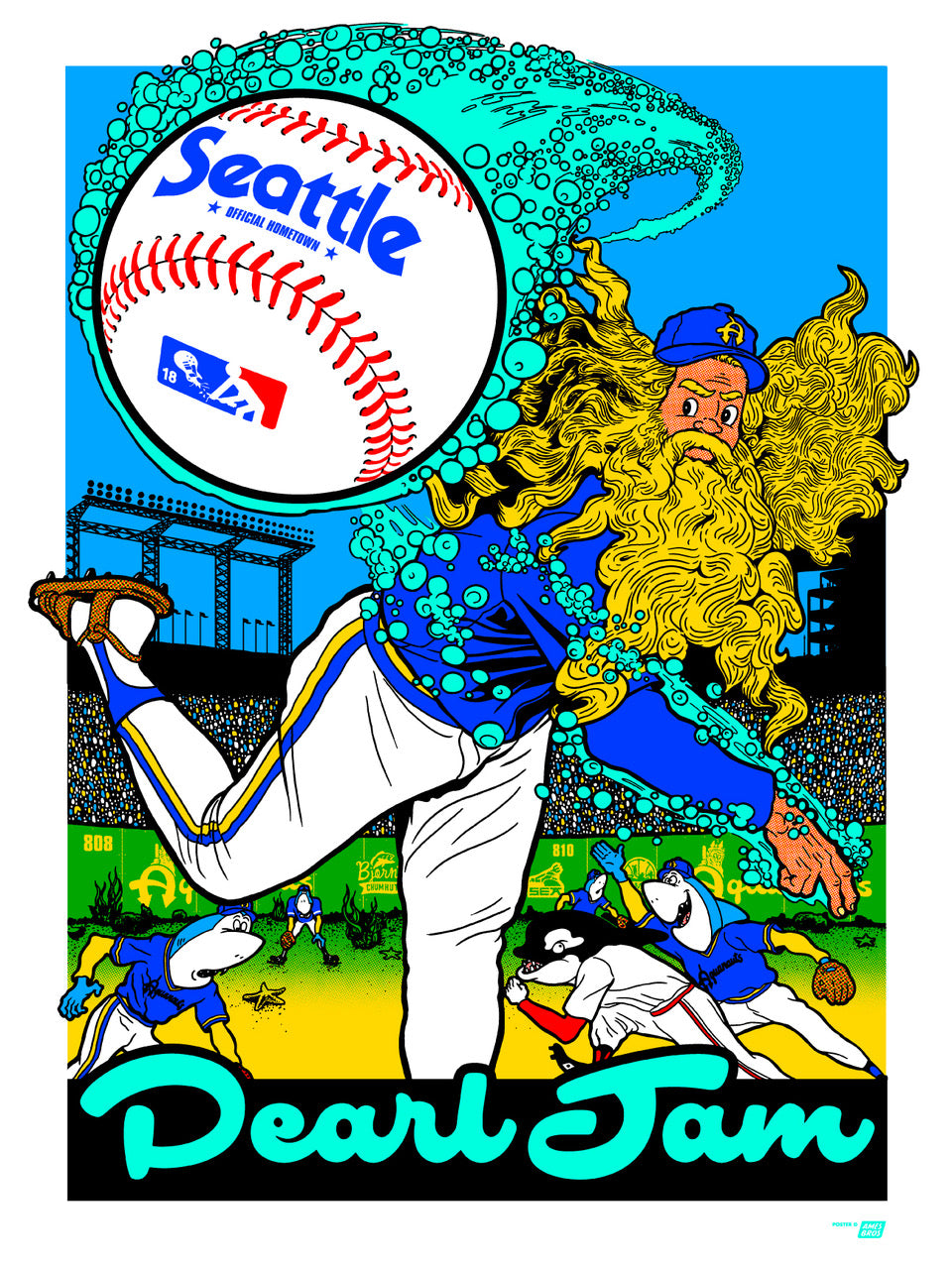 Pearl Jam Seattle Home Shows Poster, Poster art, Wall Art Ideas - Love ...