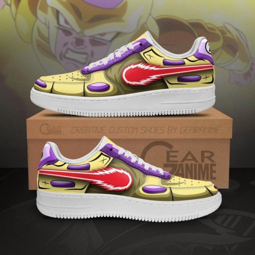 Dbz Gold Frieza Air Shoes Power Custom Anime Dragon Ball Personalized ...