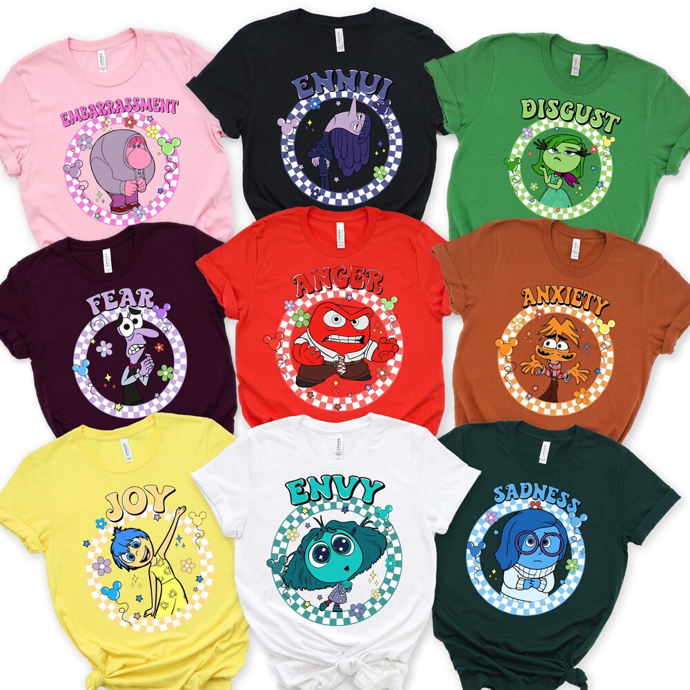 Inside Out 2 Characters Shirt, Inside Out 2 Shirt, Inside Out Group ...