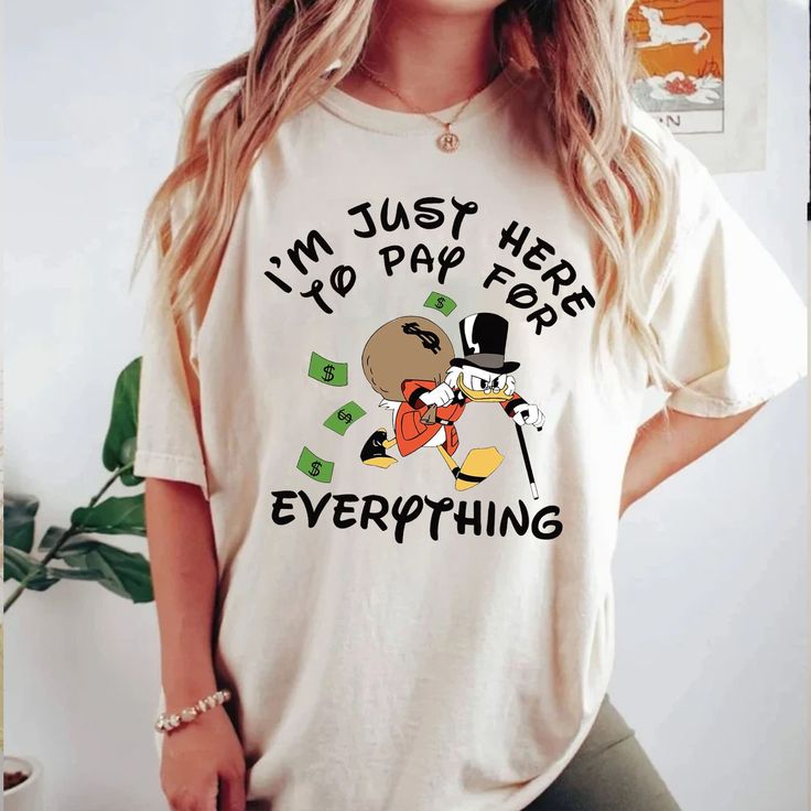 Funny Disney Dad T-shirt, Ducktales Scrooge Mcduck Shirt, Shirt Outfit ...